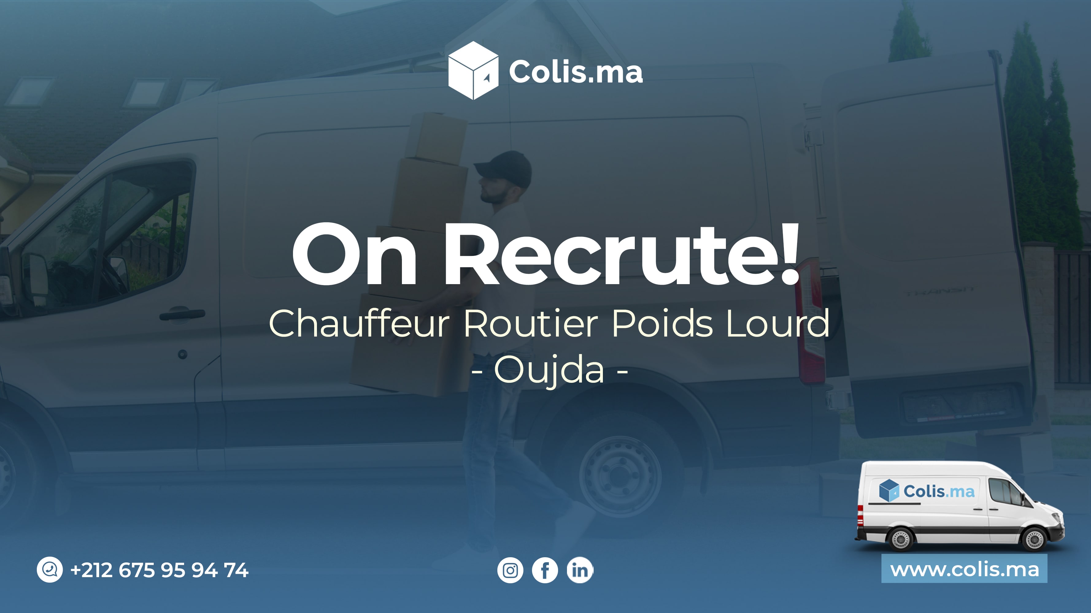 Colis.ma - Offre Chauffeur Routier Poids Lourd
