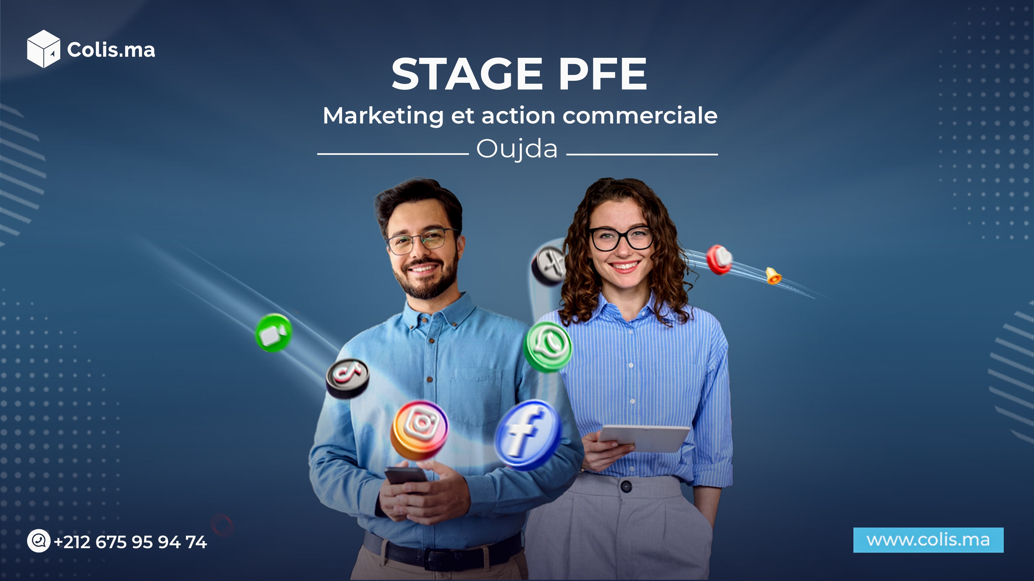 Colis.ma - Offre Stage PFE en Marketing et Action Commerciale à Oujda